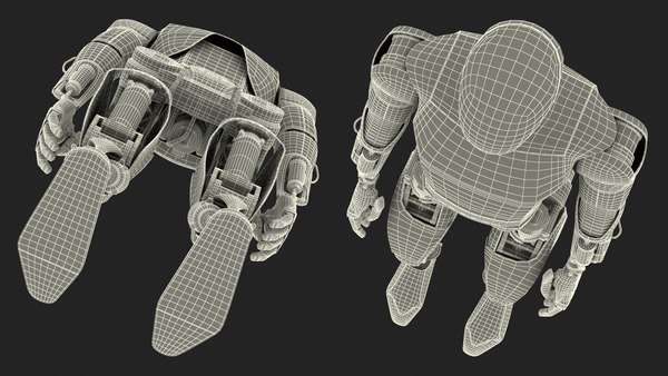 modèle 3D de Robot humanoïde Tesla Optimus Gen 2 blanc, modélisé pour ...
