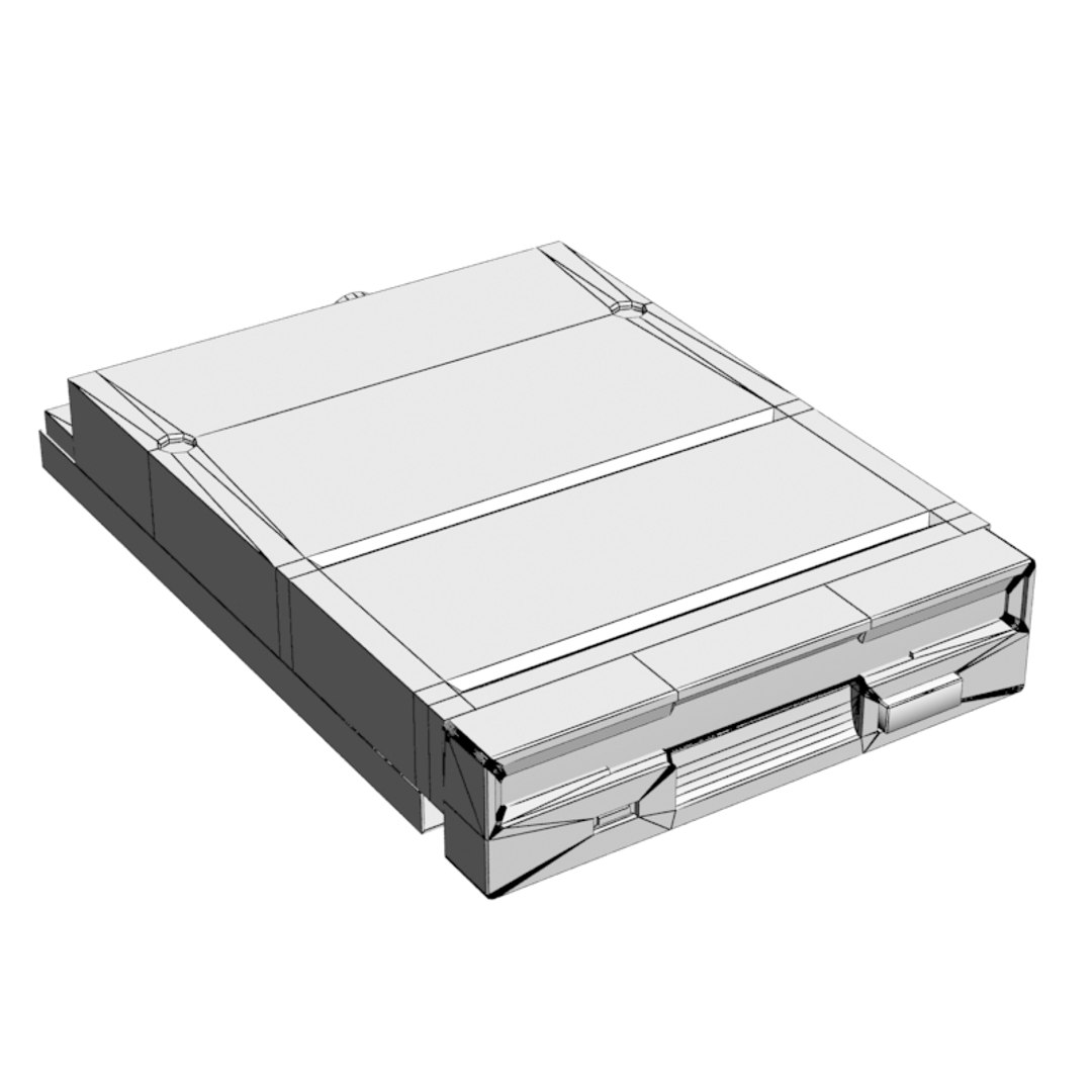 3d Model Floppy Disk Drive