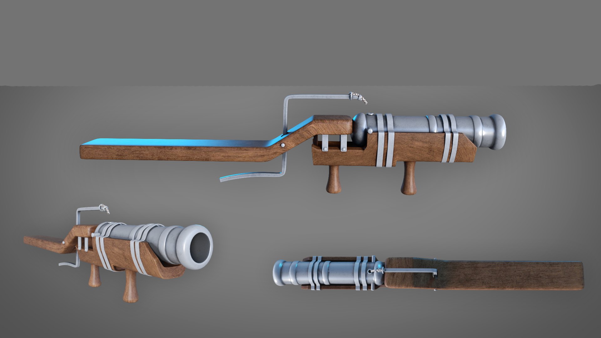 Medieval HandCannon 3D Model Lowpoly Low-poly 3D Model 3D - TurboSquid ...