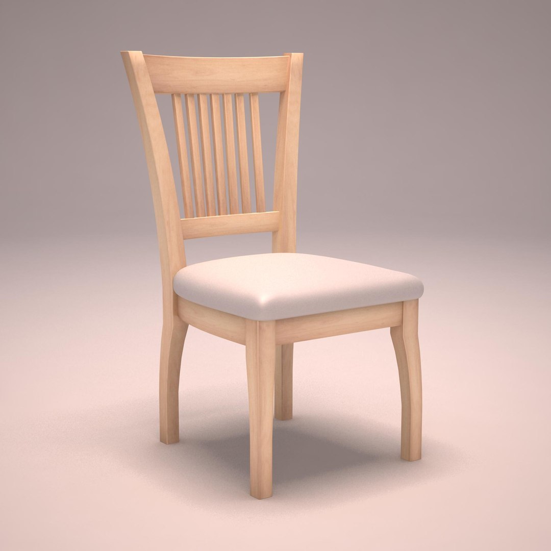 Wood Chair 3D Model - TurboSquid 1341820