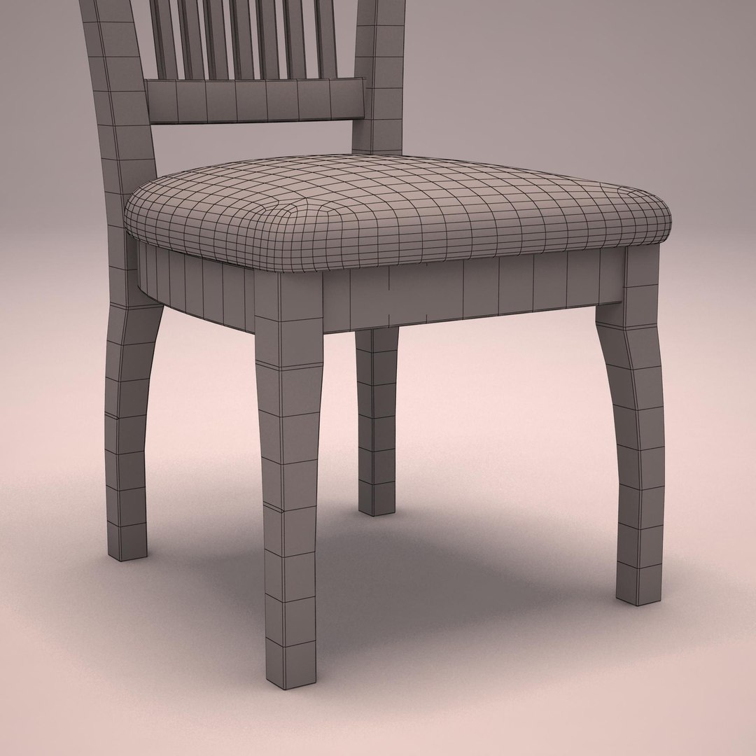 Wood Chair 3D Model - TurboSquid 1341820