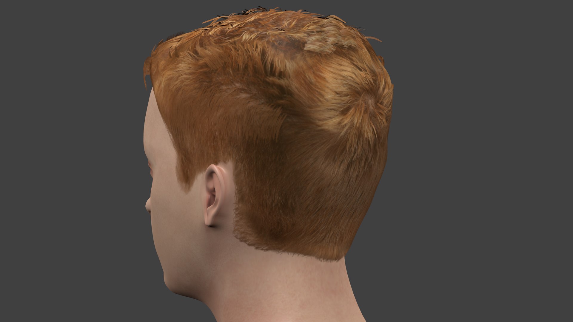 3d 3ds Realistic Child Boy Head Face