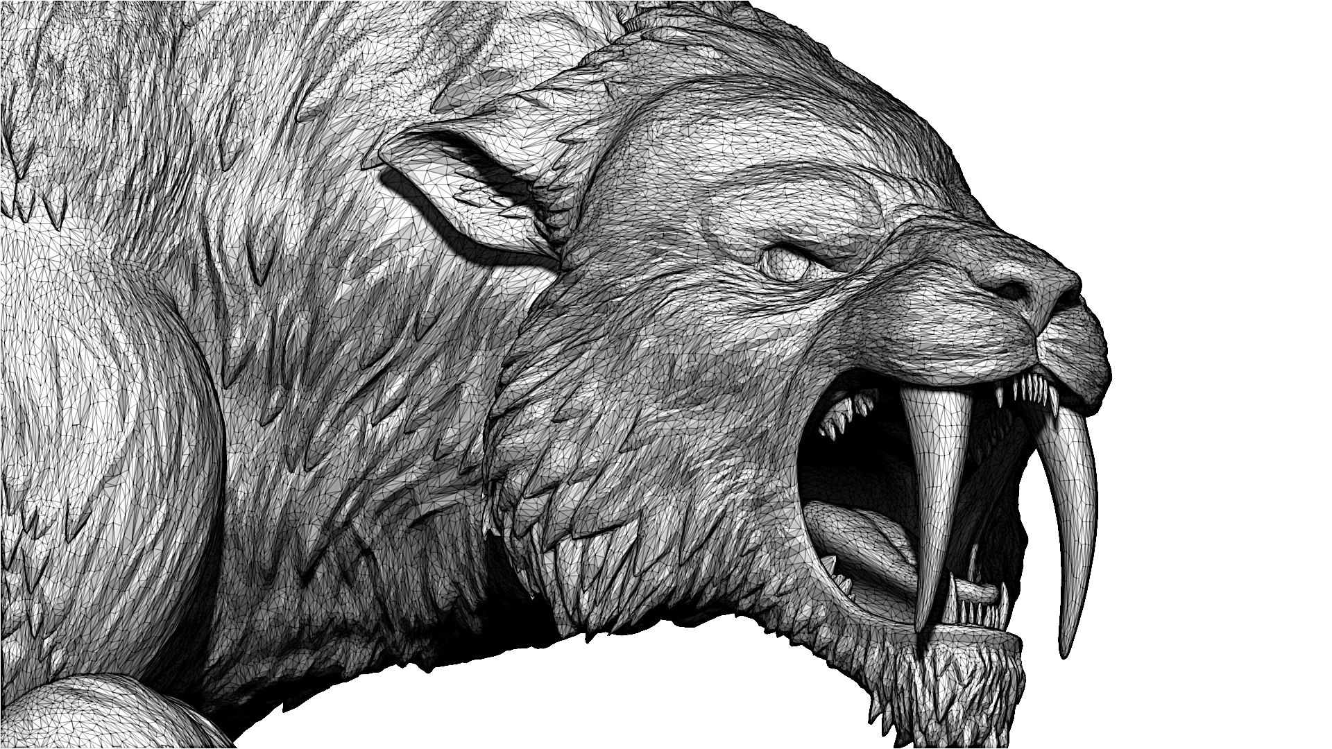 Smilodon Figure 3D Model - TurboSquid 1990766