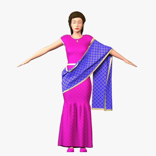 3D Saree Models | TurboSquid