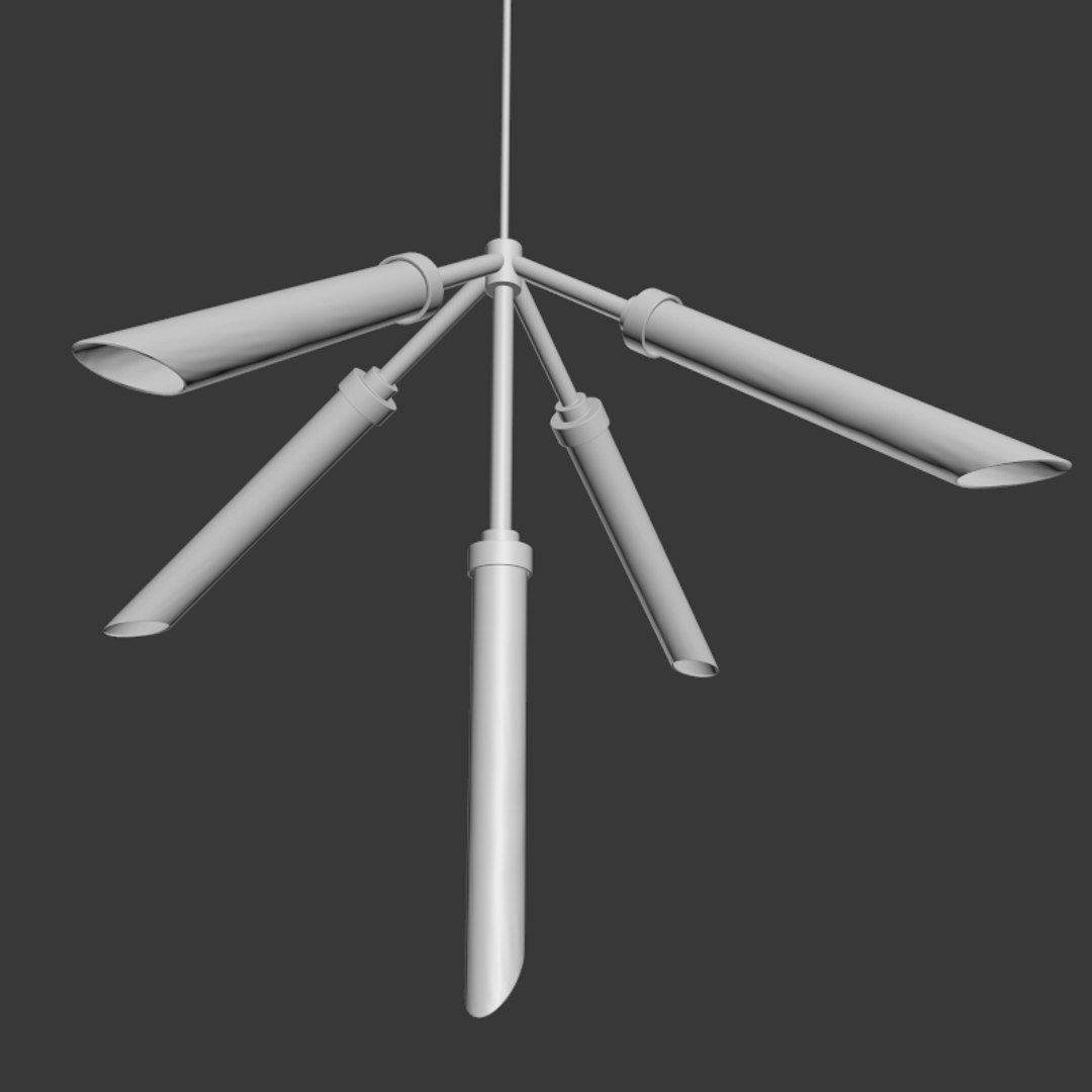 3D suspension lights spur pendant model - TurboSquid 1565864