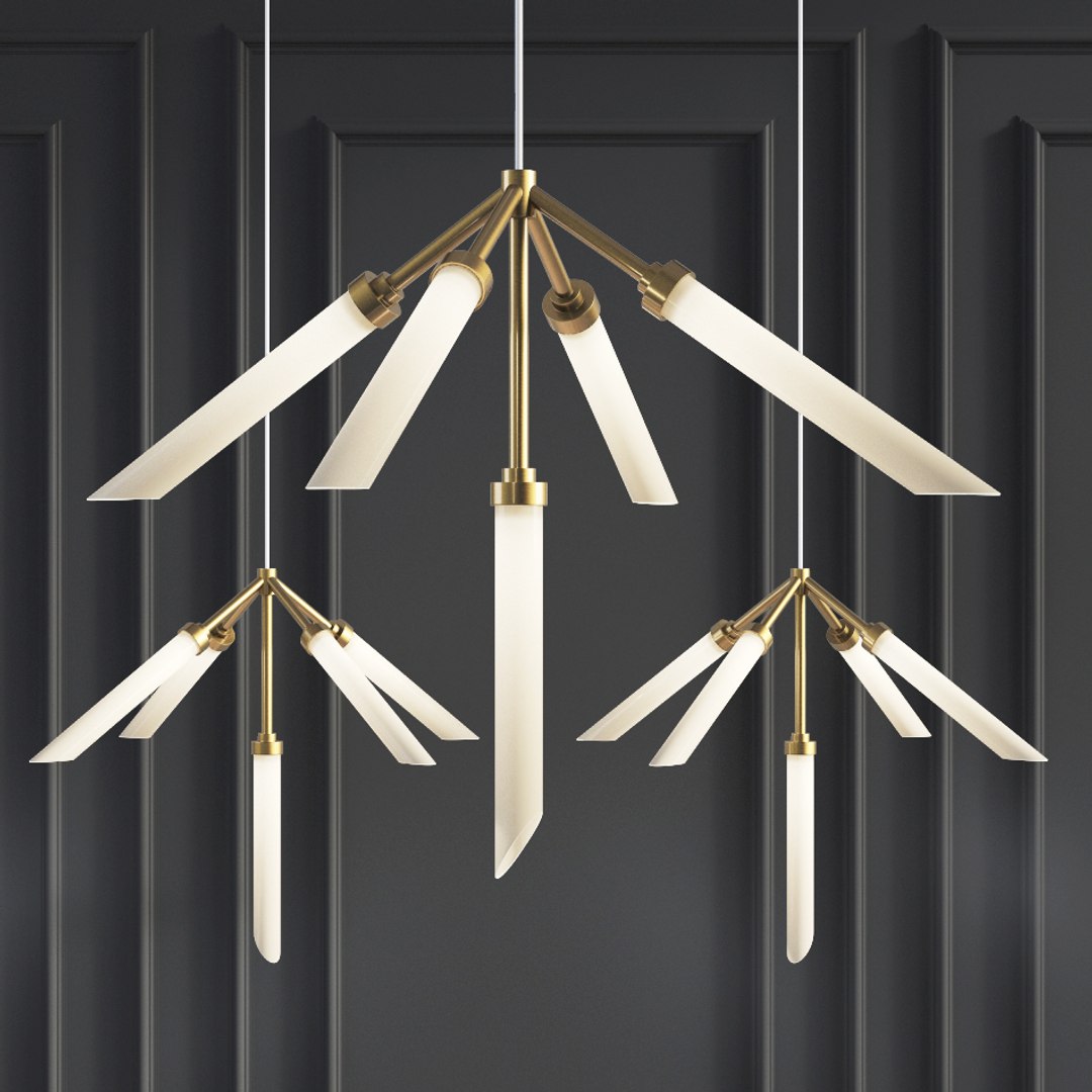 3D suspension lights spur pendant model - TurboSquid 1565864