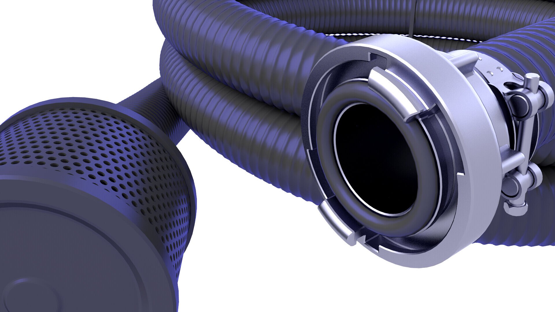 3D Flexible Suction Hose Fire 6 Model - TurboSquid 1979908