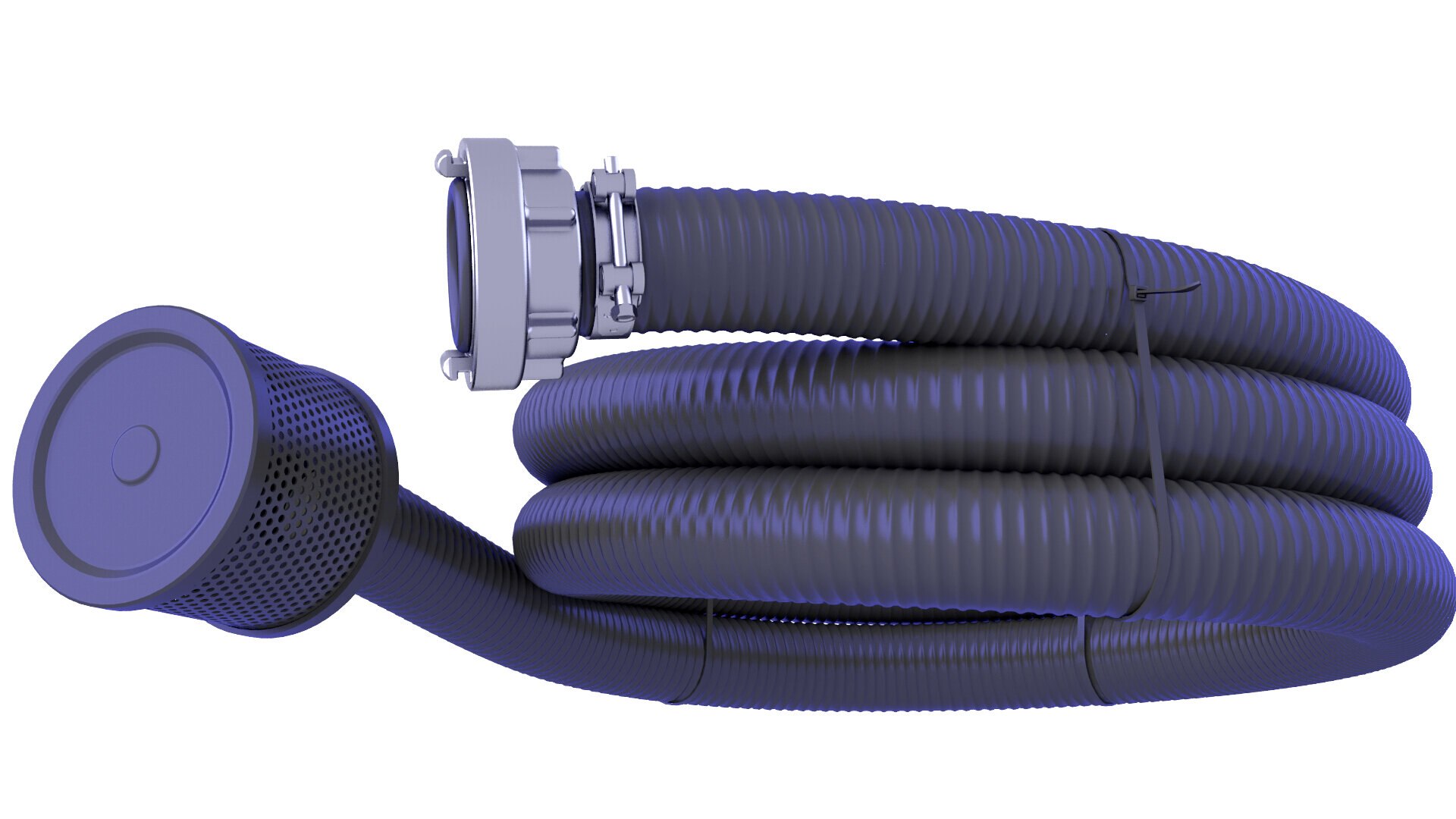 3D Flexible Suction Hose Fire 6 Model - TurboSquid 1979908