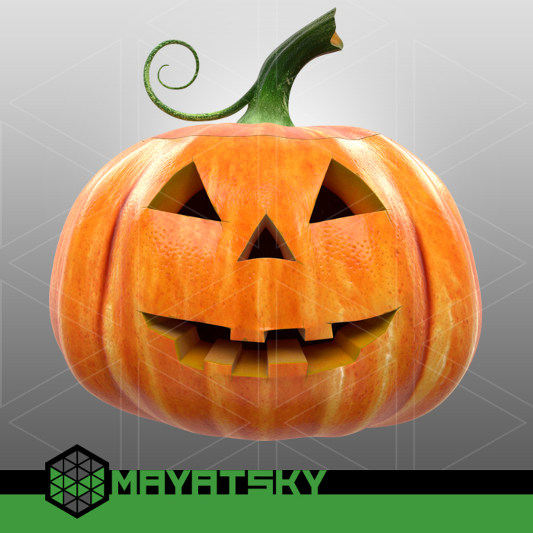 halloween pumpkin 3d c4d