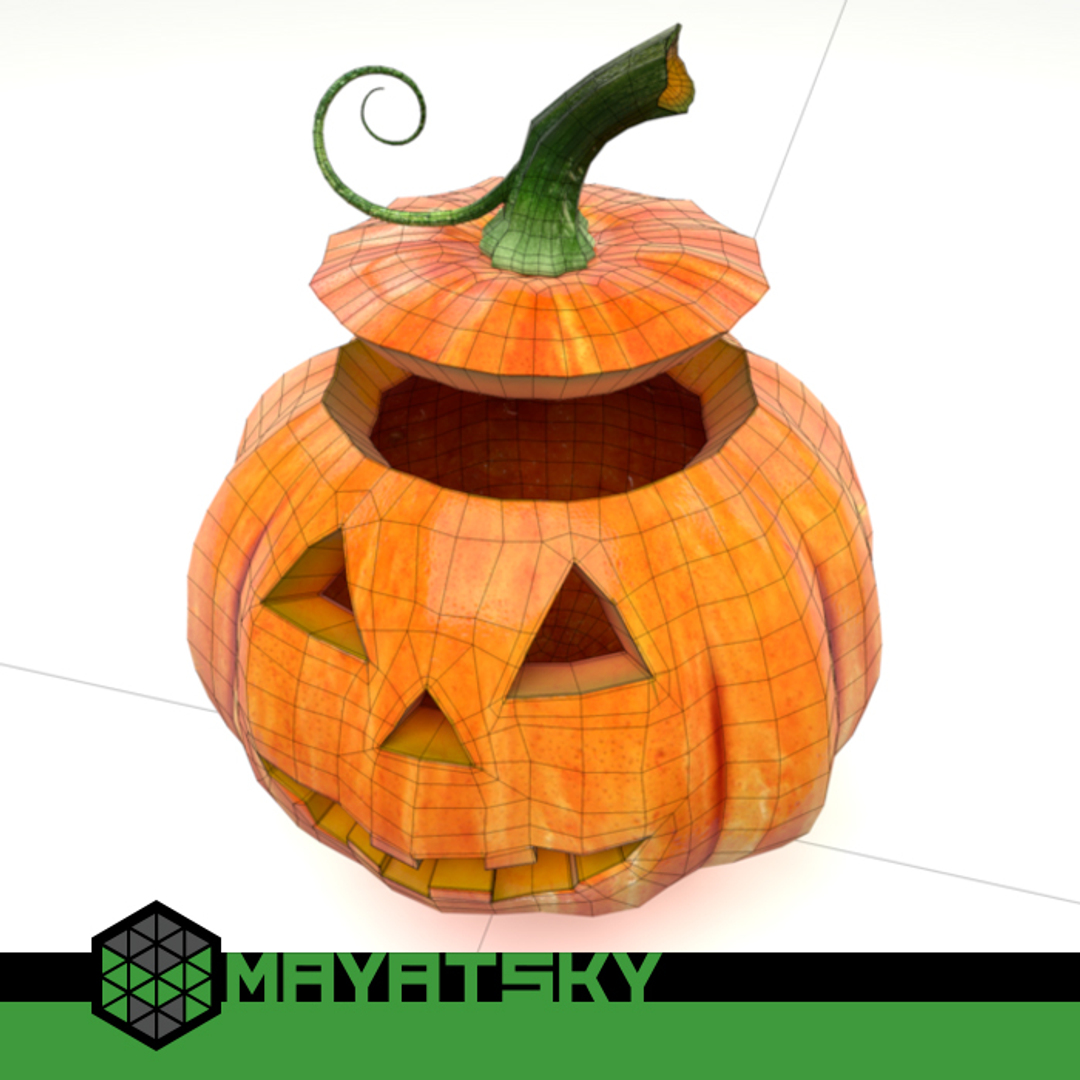 halloween pumpkin 3d c4d