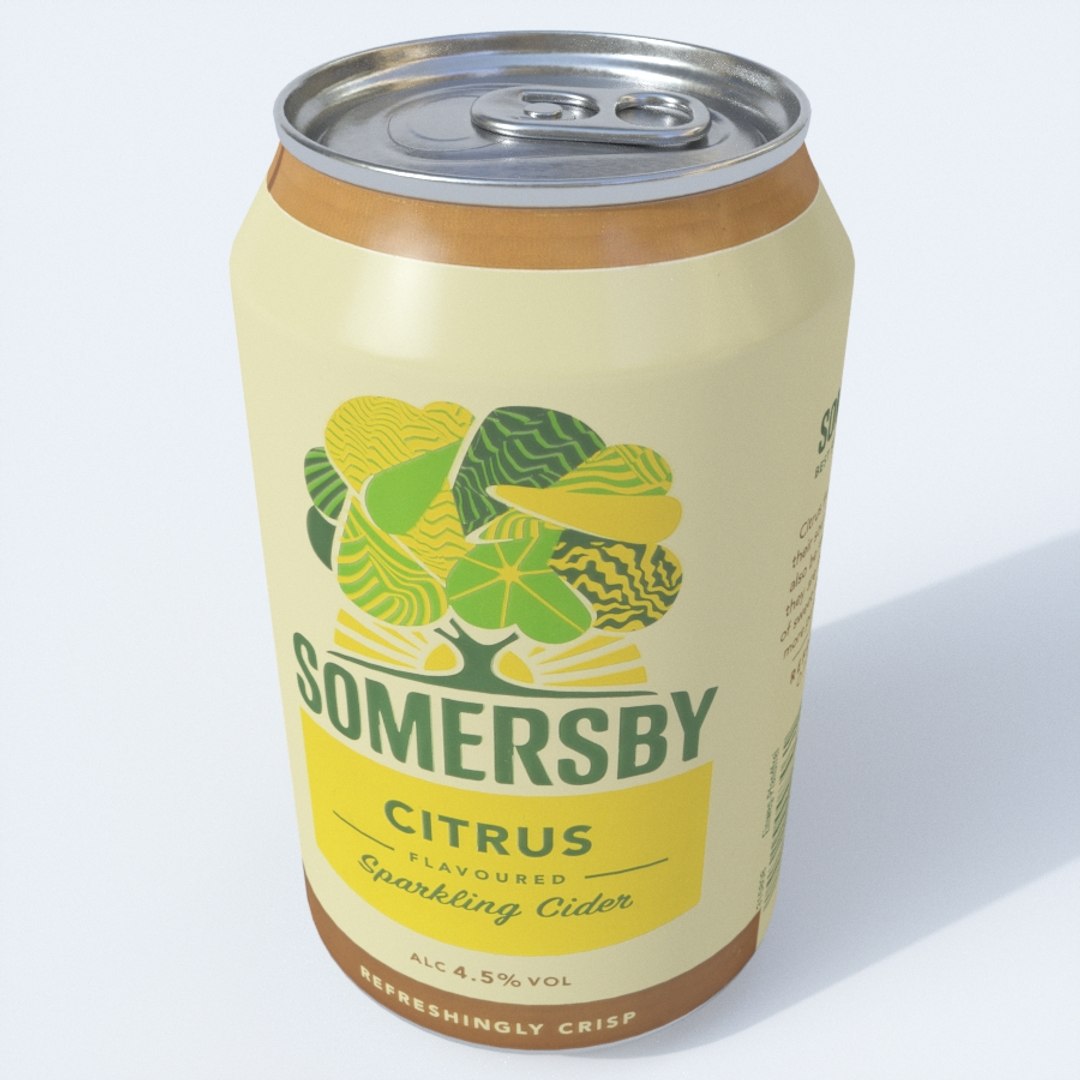 3D Cidre Somersby Model - TurboSquid 1458492