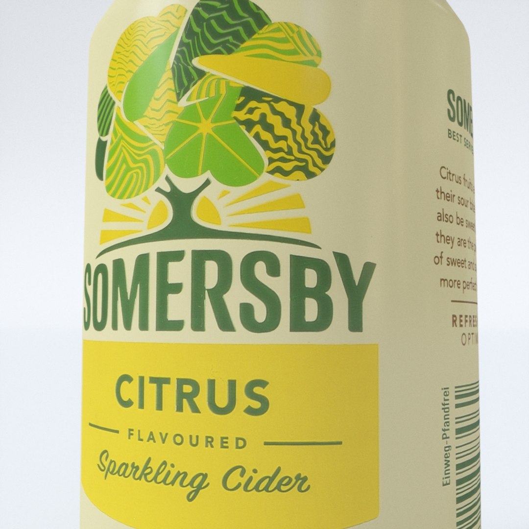 3D Cidre Somersby Model - TurboSquid 1458492