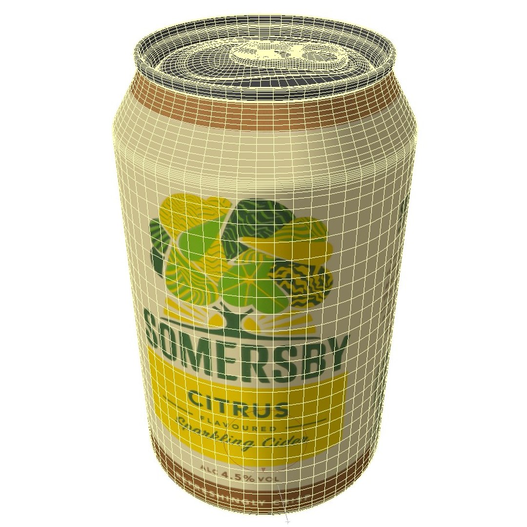 3D Cidre Somersby Model - TurboSquid 1458492