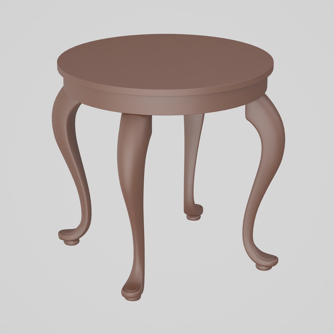 Classic Side Table Model - TurboSquid 2138476