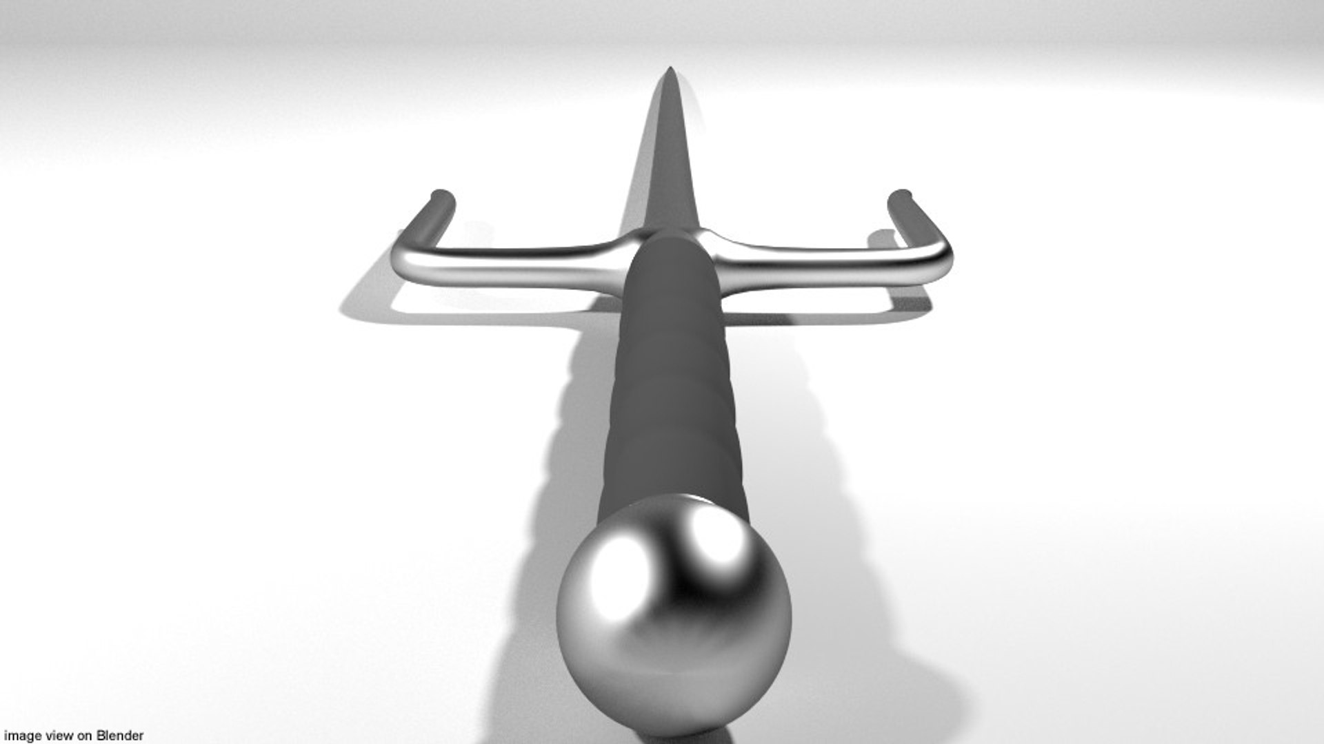 Handle Short Trident 3D Model - TurboSquid 1252478