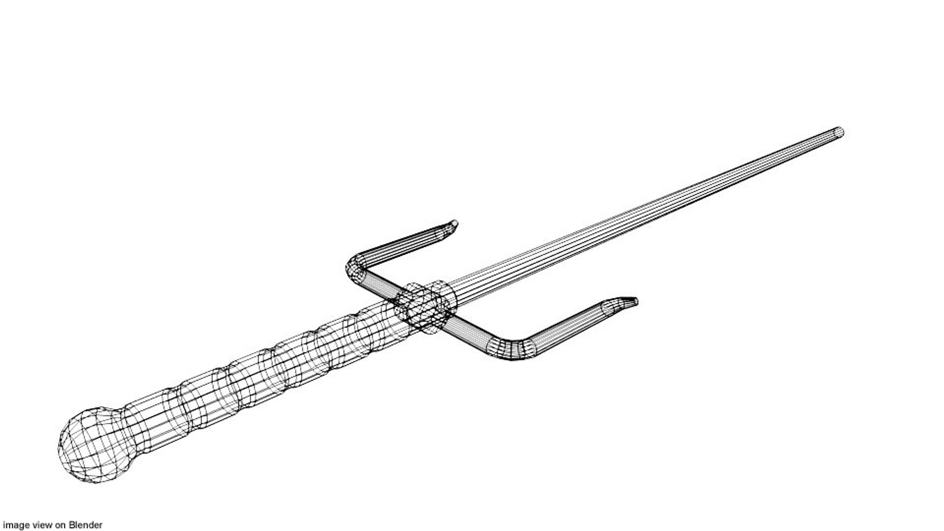 Handle Short Trident 3D Model - TurboSquid 1252478