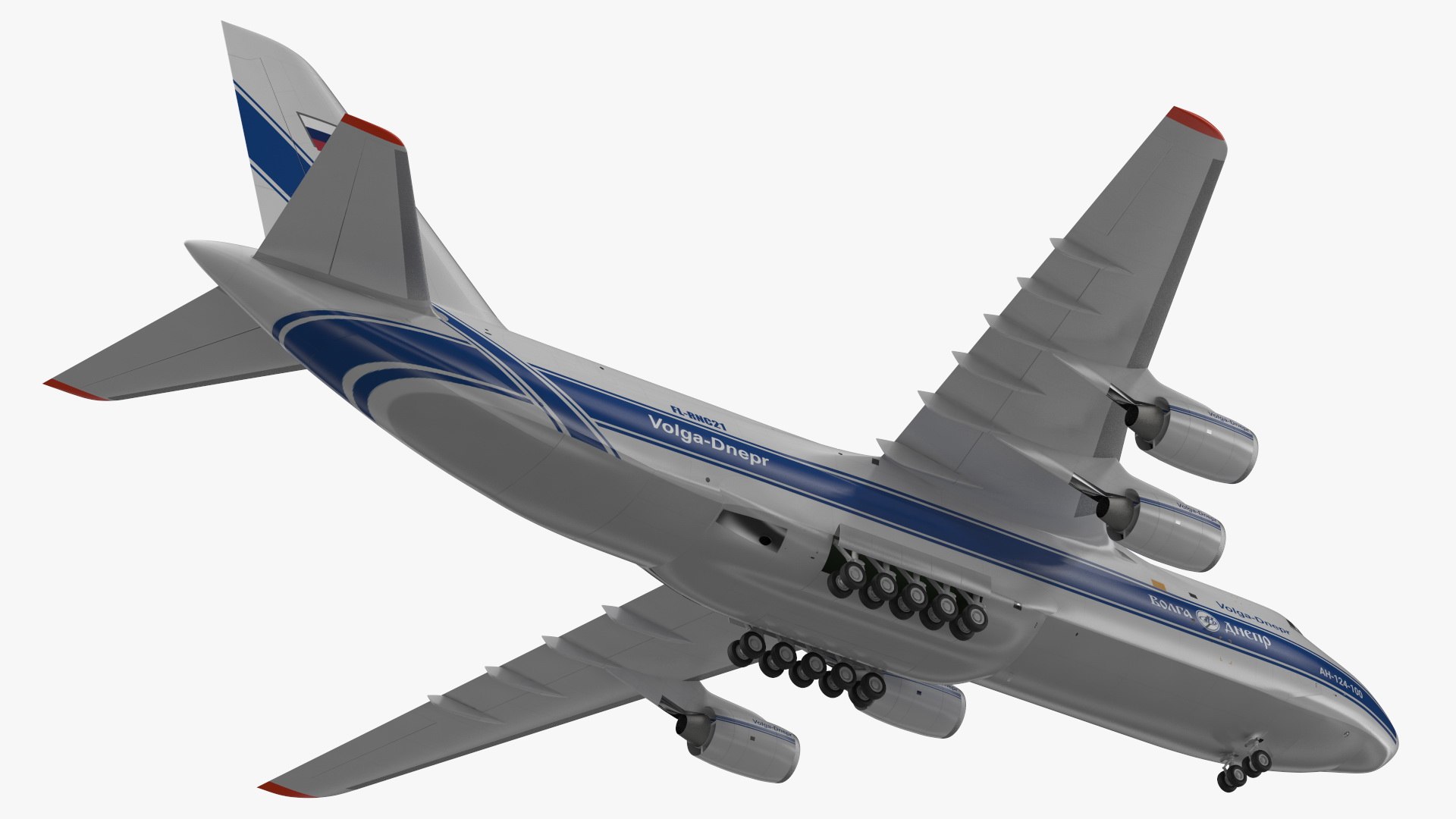 3D model Antonov An124 Ruslan Aircraft Volga Dnepr - TurboSquid 1772737