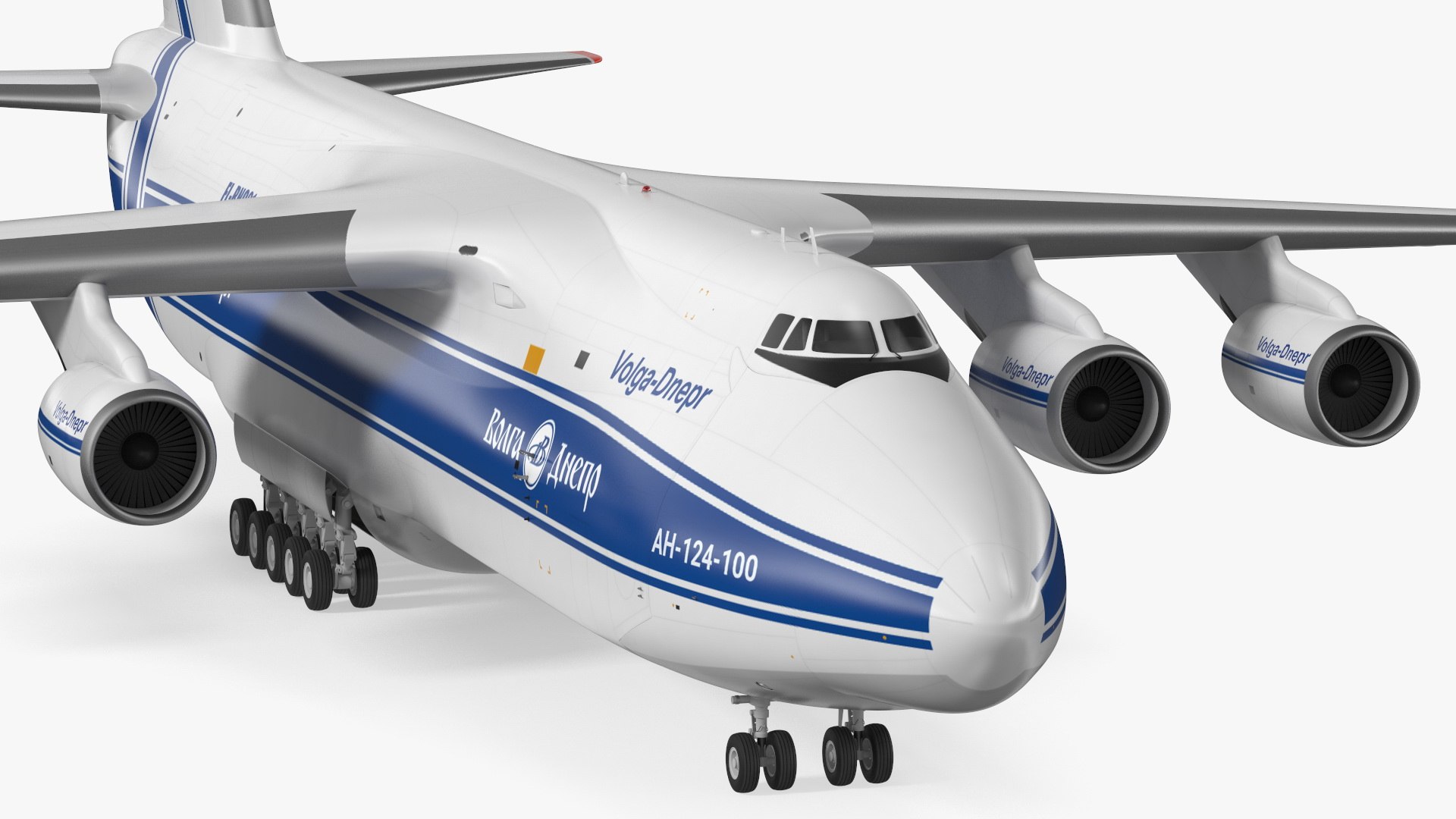 3D model Antonov An124 Ruslan Aircraft Volga Dnepr - TurboSquid 1772737