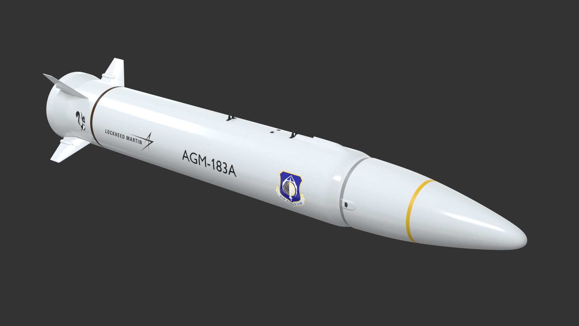 Agm-183a arrw missile model - TurboSquid 1418032