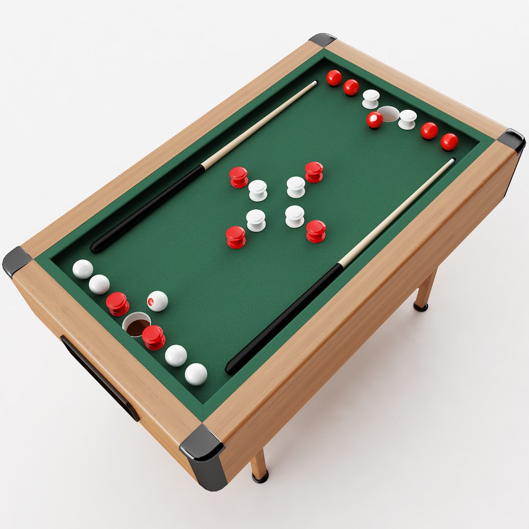 Bumper pool table 3D model - TurboSquid 1298512