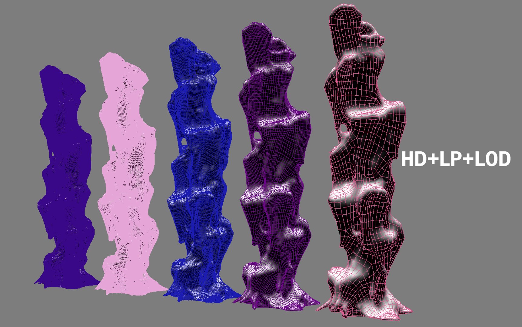 Cave Stalagmites Rt 3d Max