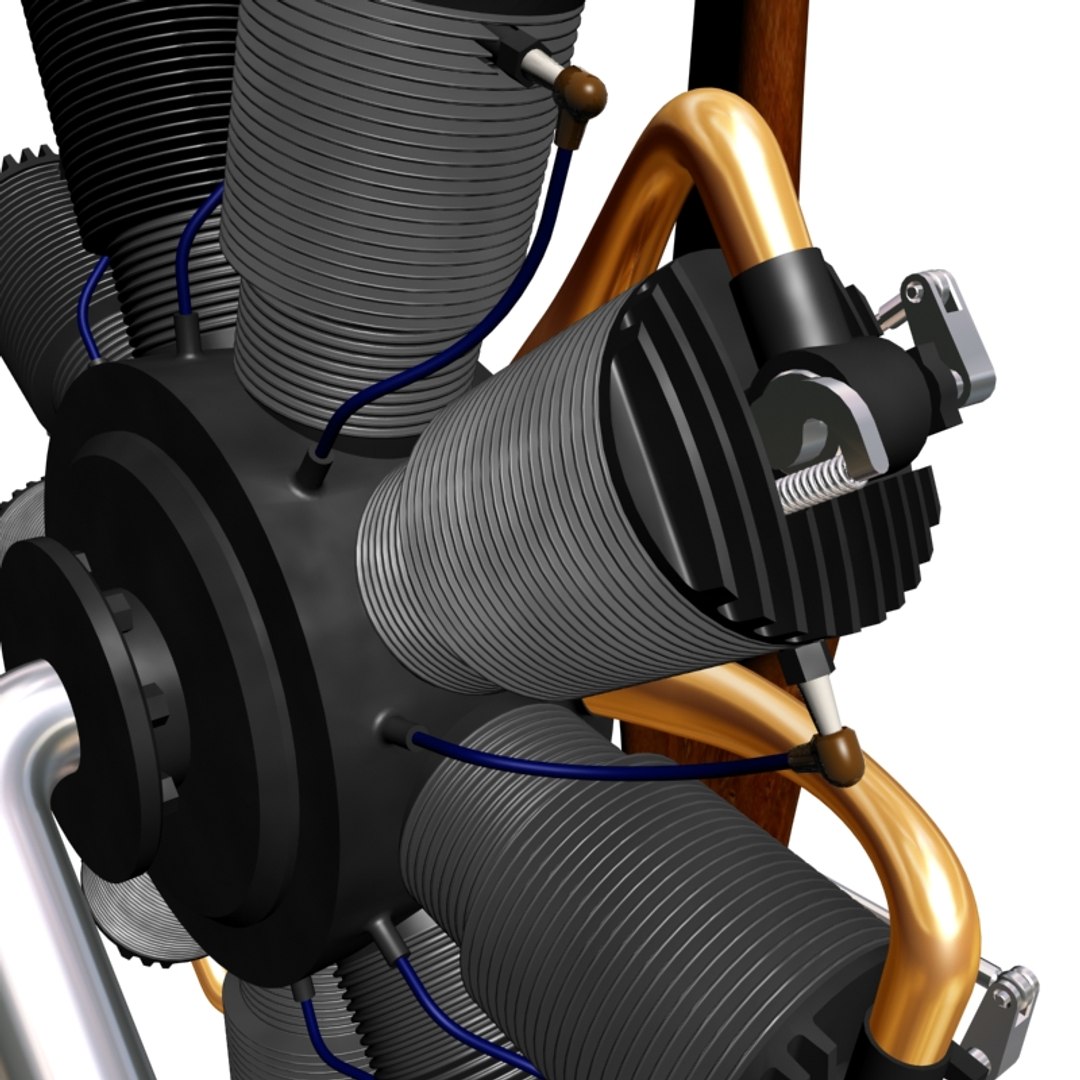 3d Gnome-rhone Aircraft Engine