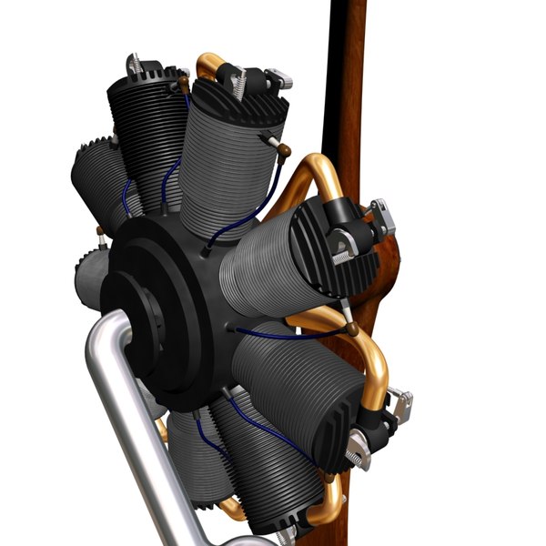 3d gnome-rhone aircraft engine