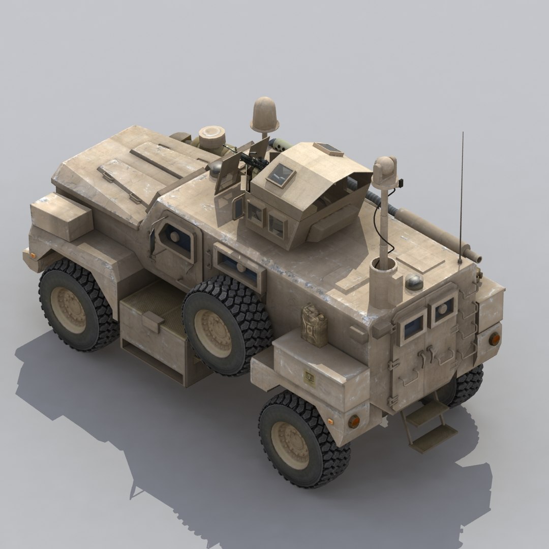 Cougar H 4x4 Mrap 3d Dwg