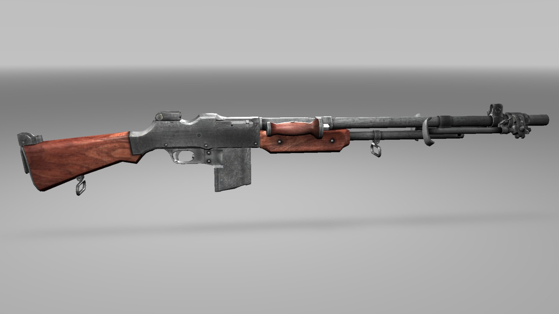 Browning Automatic Rifle BAR 3D Model - TurboSquid 2198034