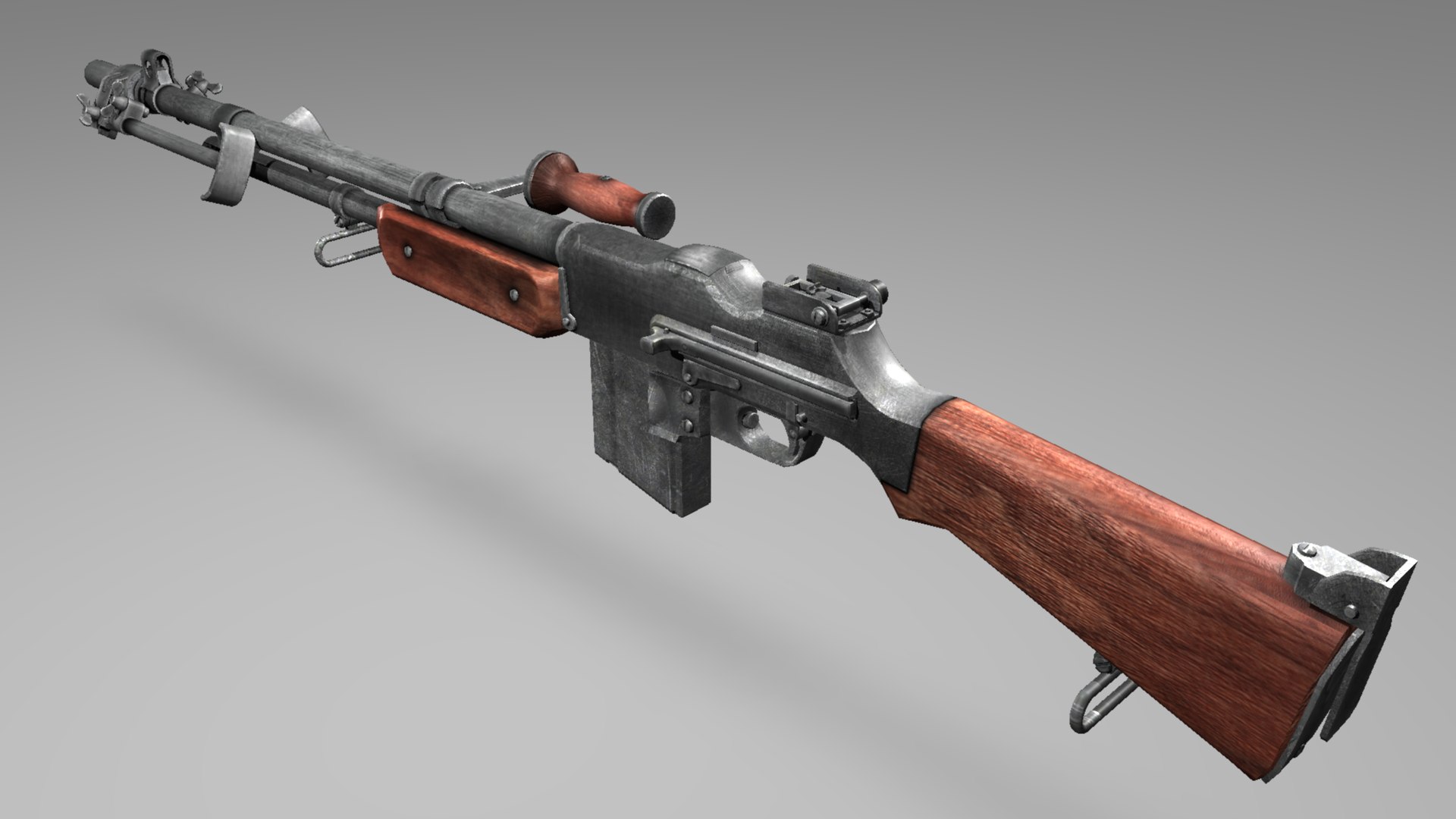 Browning Automatic Rifle BAR 3D Model - TurboSquid 2198034