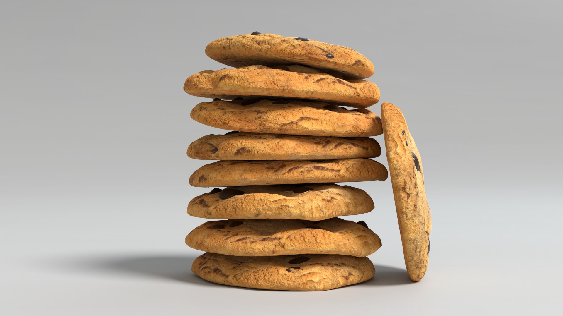 Chocolate Chip Cookies Model - TurboSquid 1515460