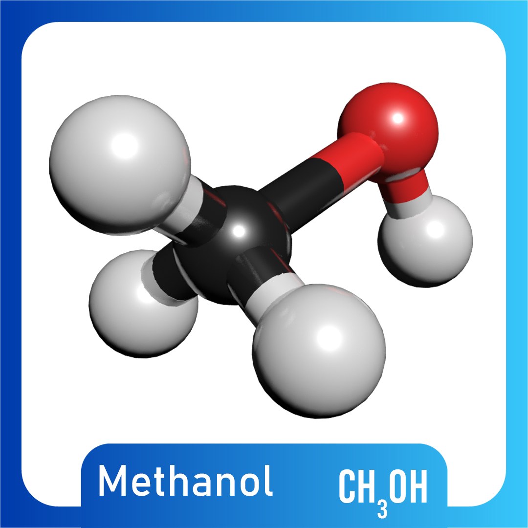 3D Ch3oh Molecule Methanol - TurboSquid 1425568