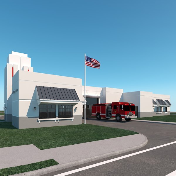 Free 3D Fire-Station Models | TurboSquid
