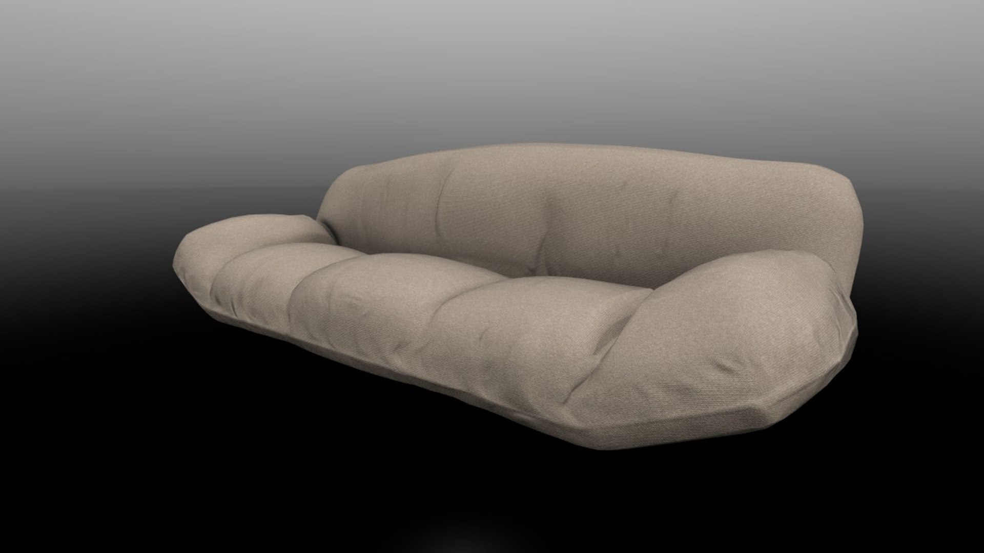 3D Low-Poly Comfortable Couch - TurboSquid 2233161
