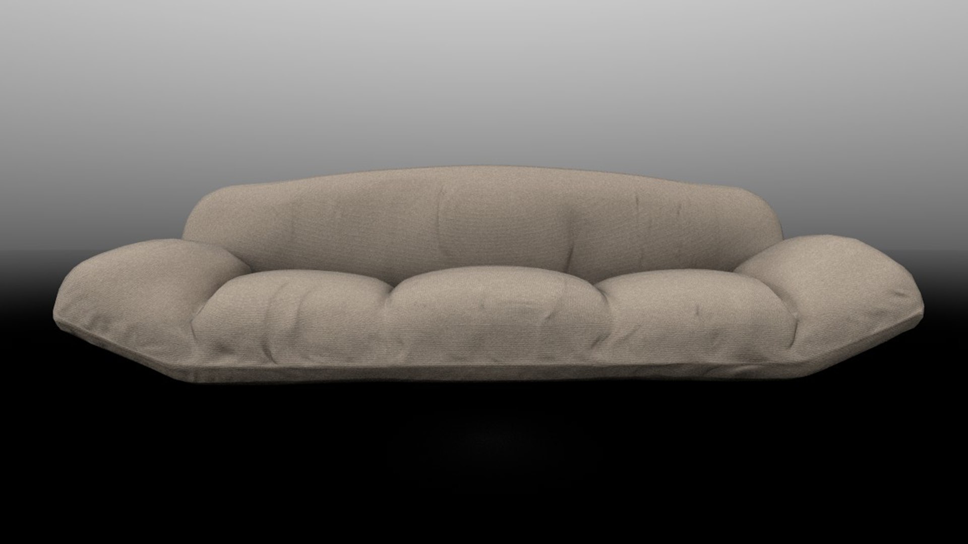 3D Low-Poly Comfortable Couch - TurboSquid 2233161