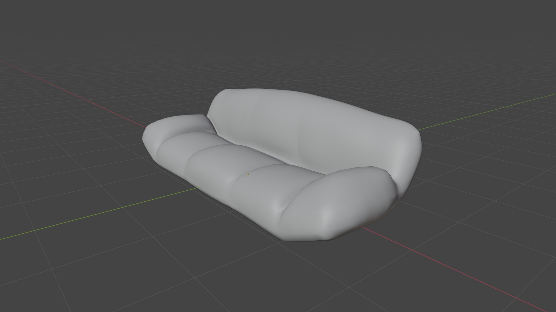 3D Low-Poly Comfortable Couch - TurboSquid 2233161