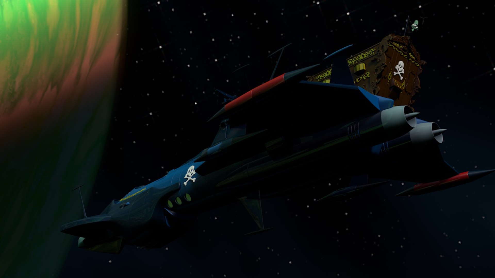 Arcadia Spaceship Captain Harlock 3D Model - TurboSquid 1714078