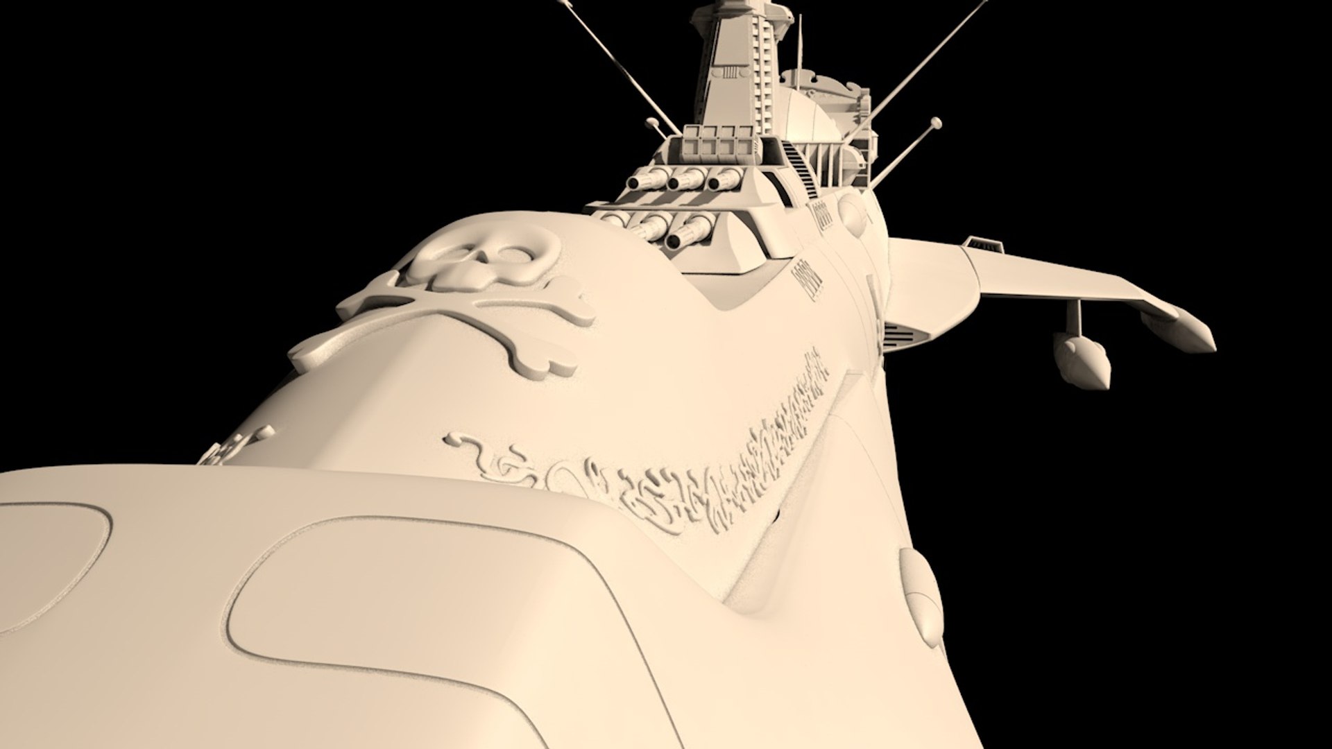 Arcadia Spaceship Captain Harlock 3D Model - TurboSquid 1714078