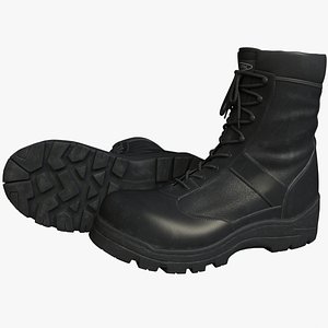 military spec ops boots 3d model