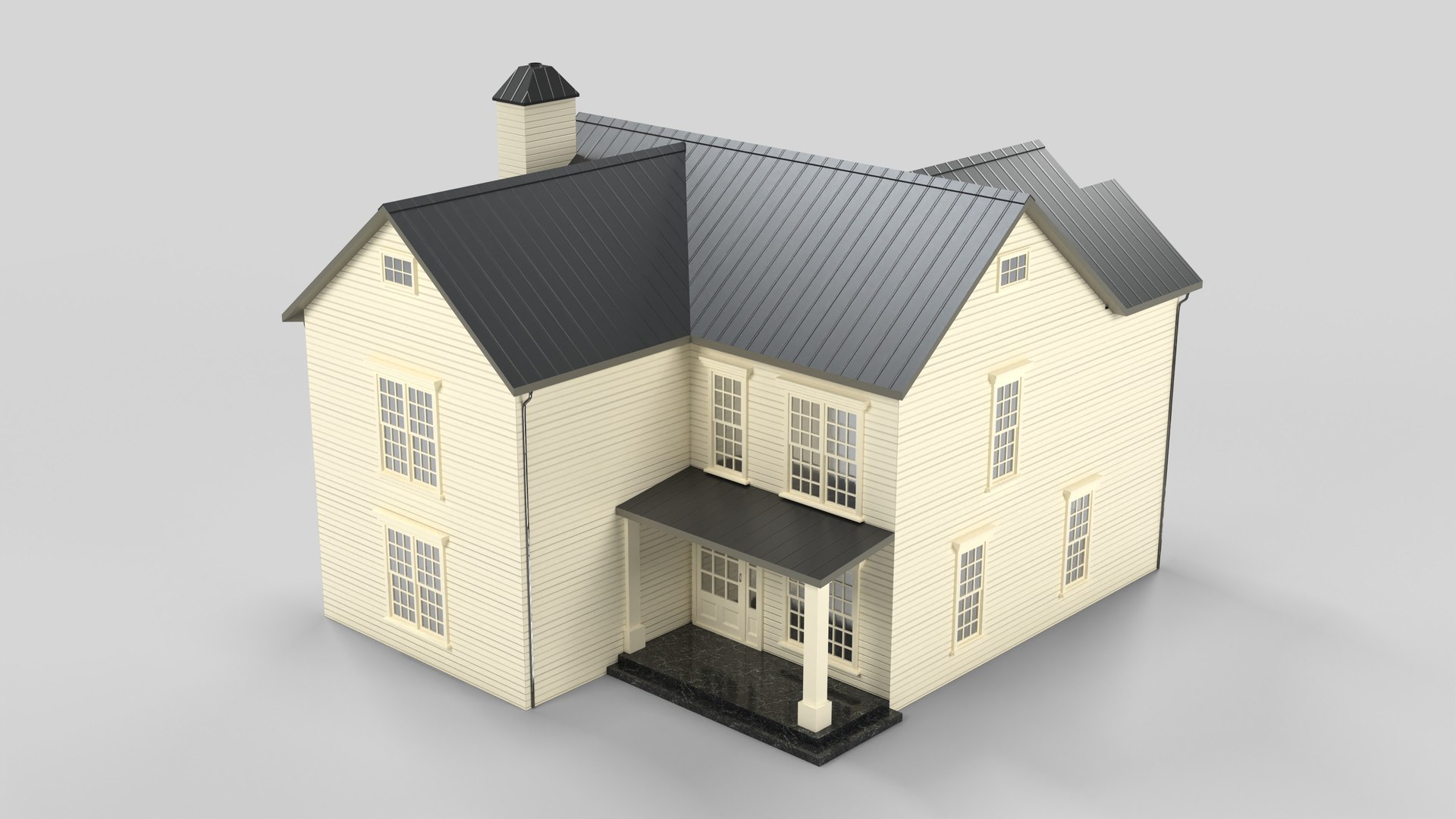 3D Neighborhood House 07T5 Model - TurboSquid 2214069