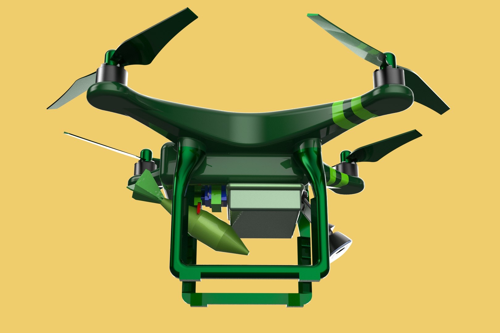 MILITARY UAV DRONE QUADCOPTER MISSILE TORPEDO AIR BOMB COMBAT ...