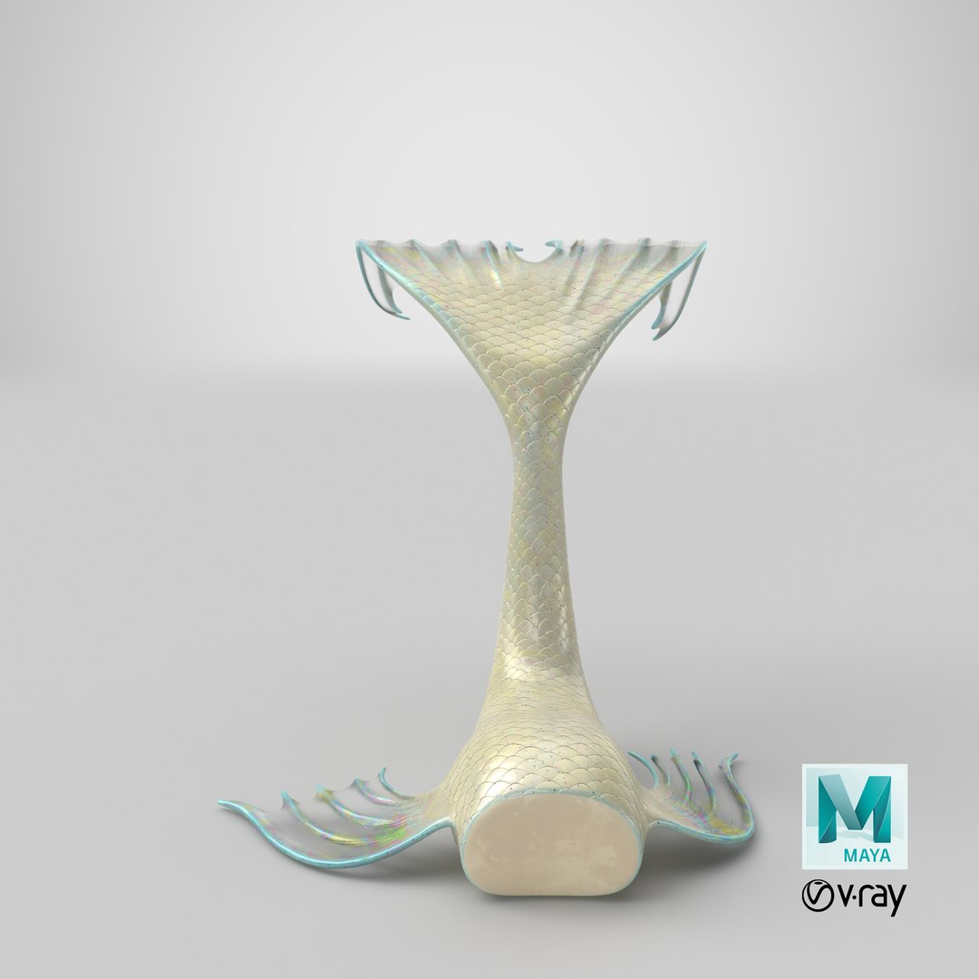 Mermaid tail 03 laying 3D - TurboSquid 1251462