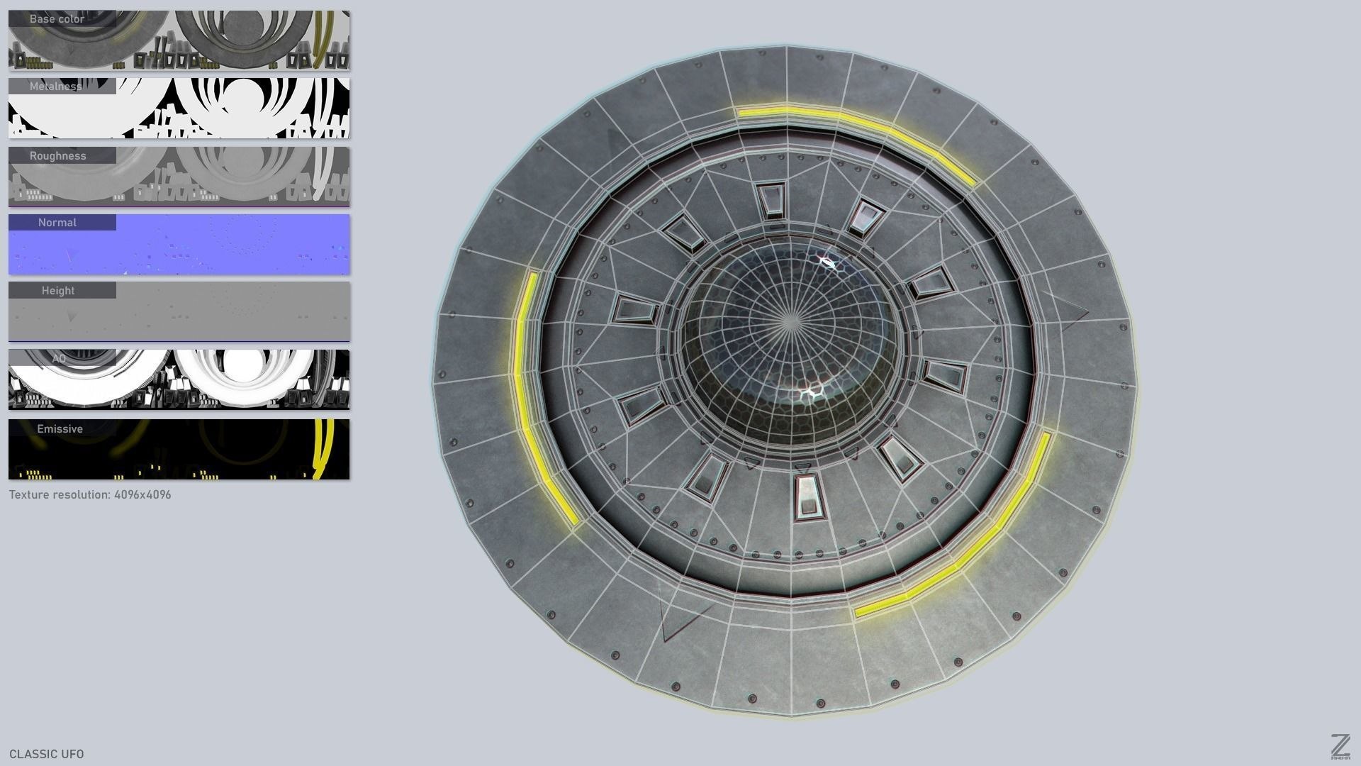 Classic UFO Collection 3D Model - TurboSquid 2244780