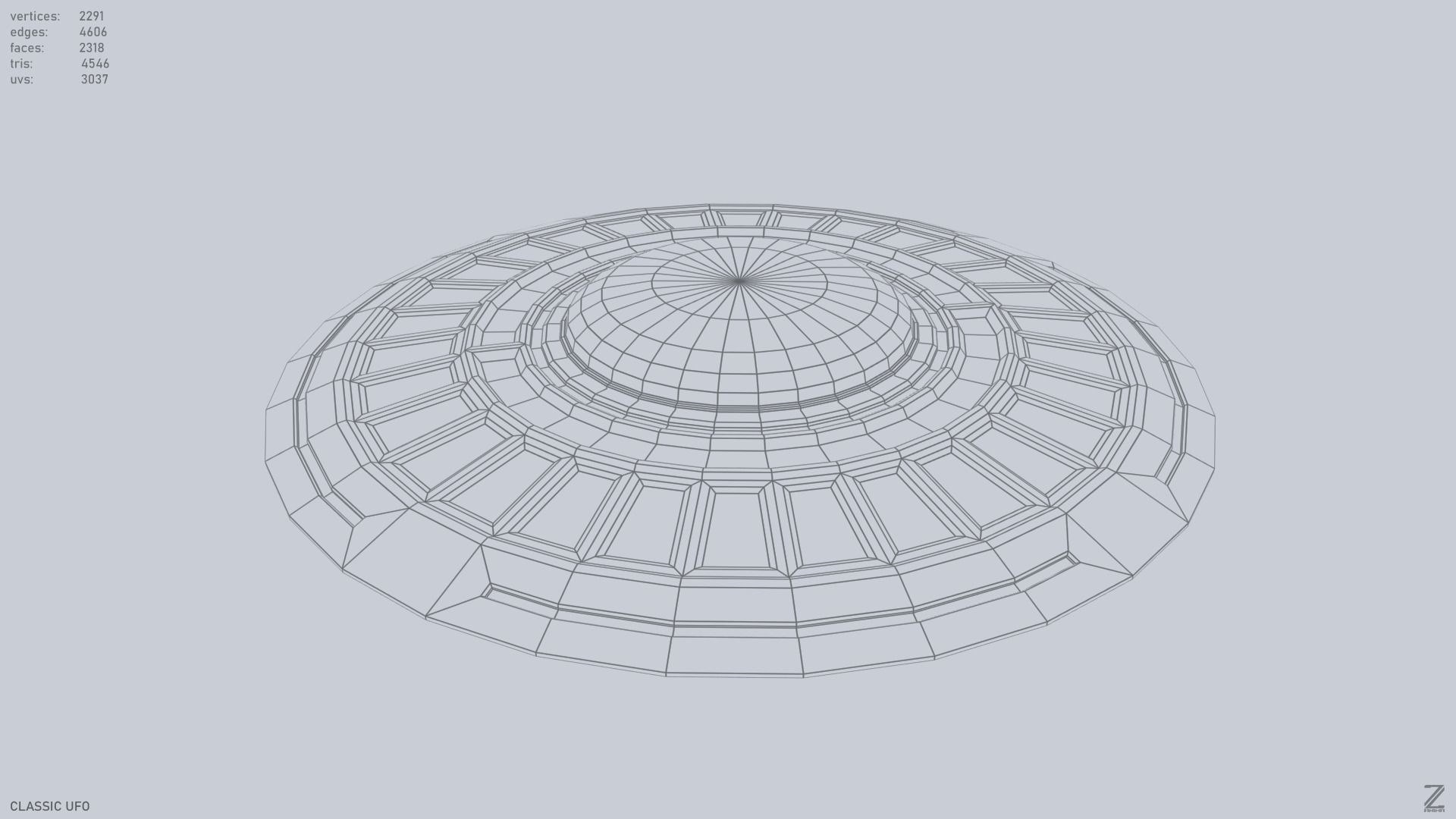 Classic UFO Collection 3D Model - TurboSquid 2244780