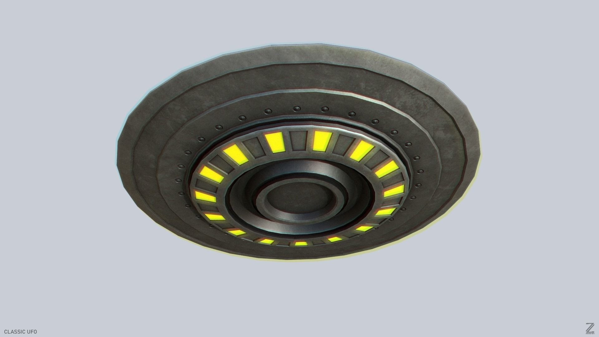 Classic UFO Collection 3D Model - TurboSquid 2244780