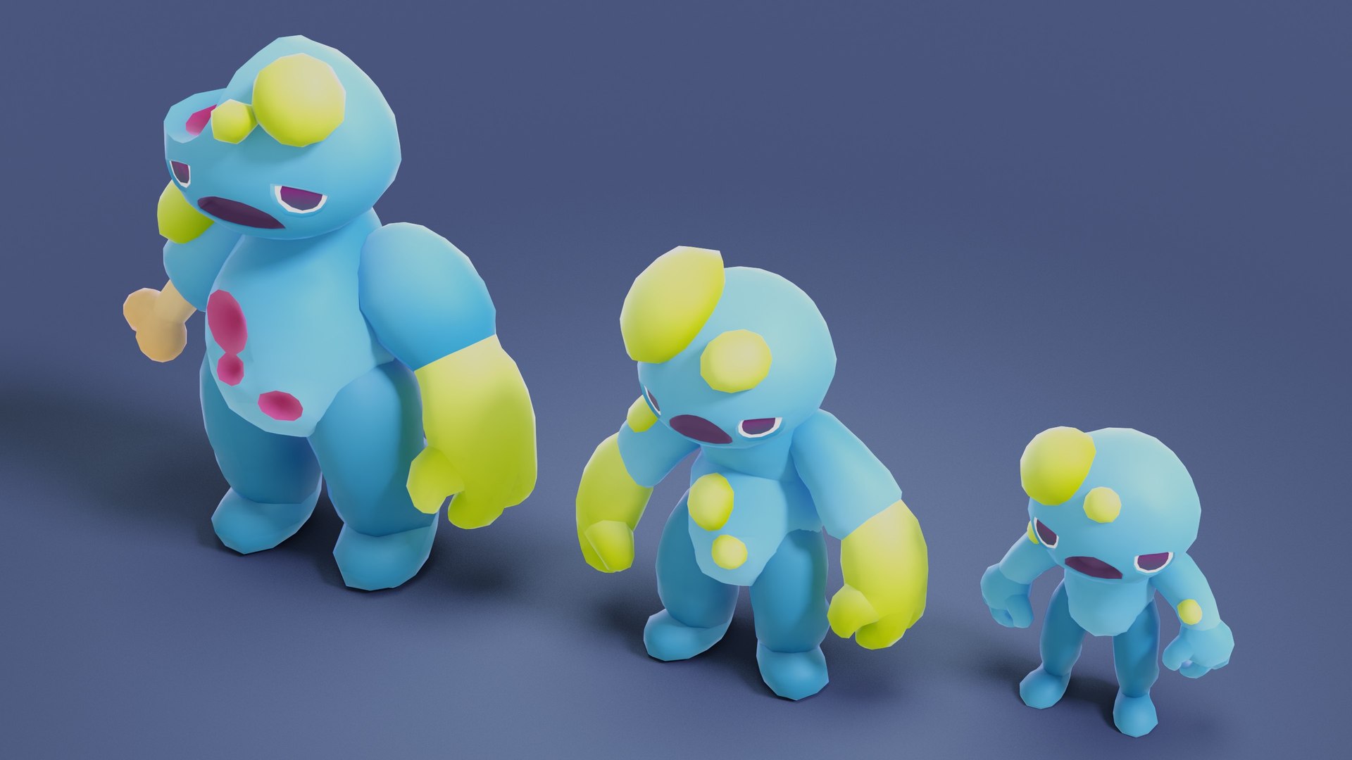 3D Zombie Characters - Bleb Model - TurboSquid 2149617