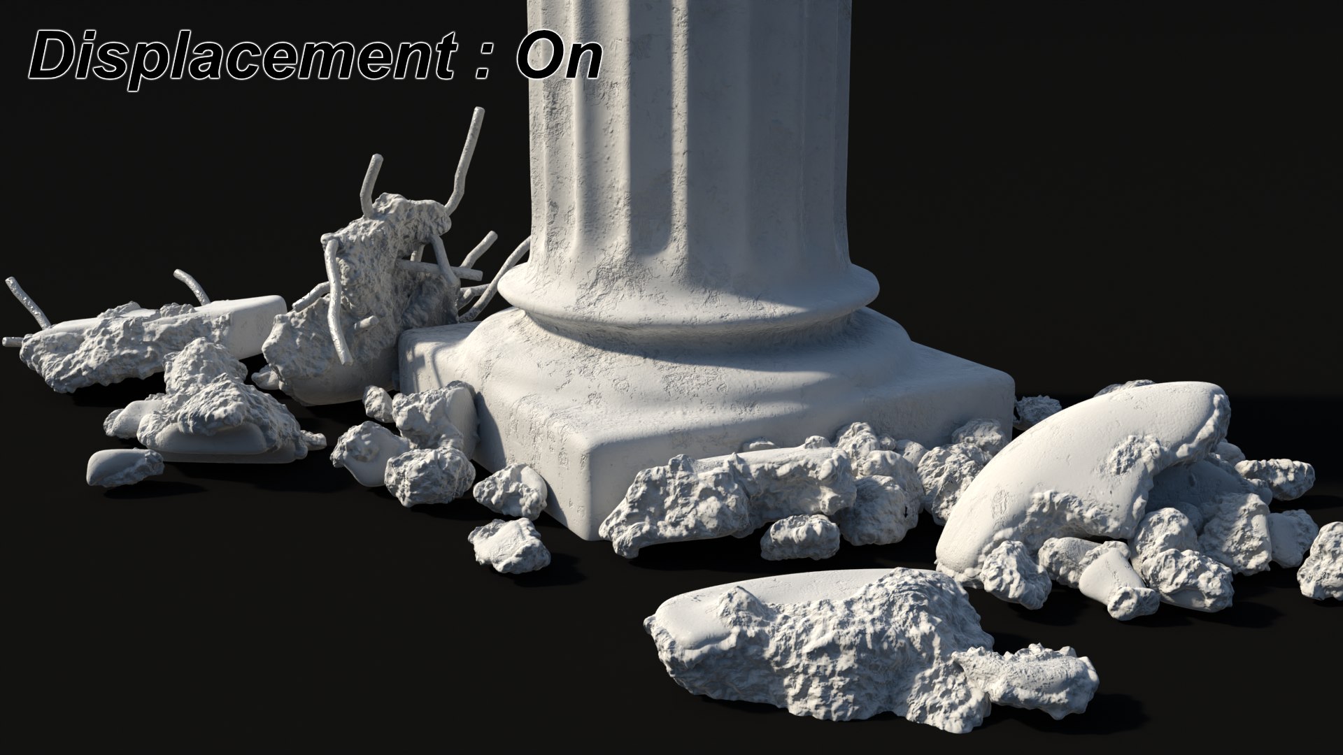 Broken Pillar 3 3D - TurboSquid 1875882