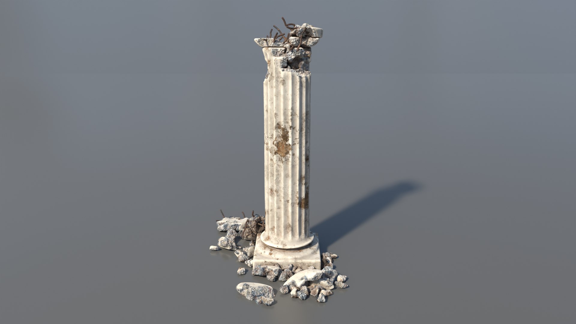Broken Pillar 3 3D - TurboSquid 1875882