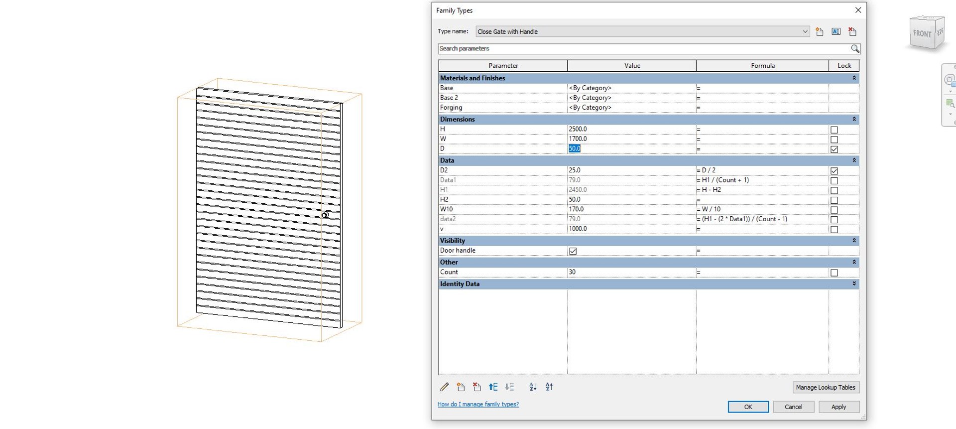 Free 3D Revit Family Gate - TurboSquid 1678650