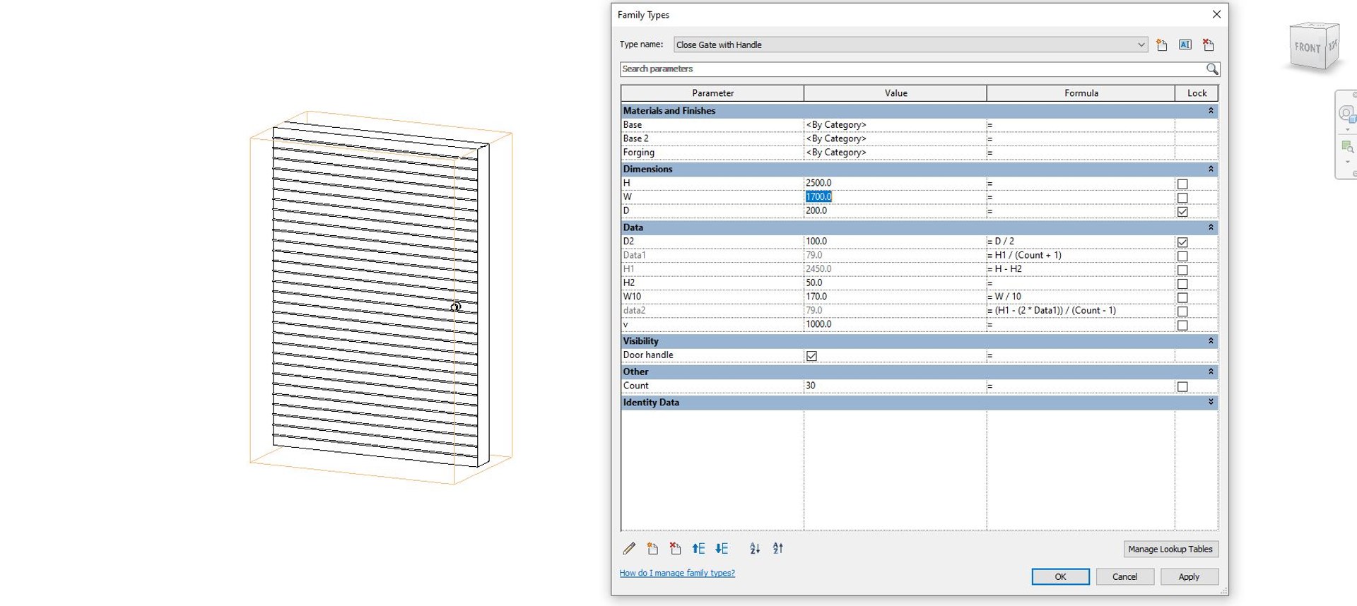 Free 3D Revit Family Gate - TurboSquid 1678650